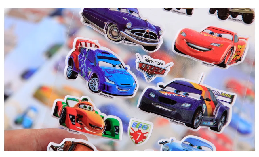 Disney Classic toy PVC new 3D Lightning McQueen car mobilization ...