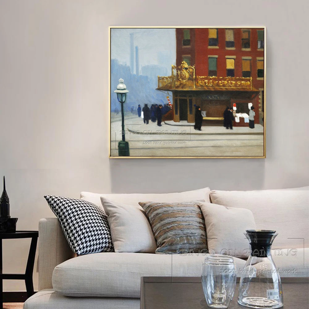 Hand-painted Impressionist Landscape New York Street Oil Painting on ...