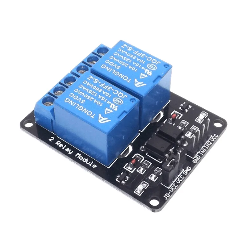 1pcs 2 channel New 2 channel relay module relay expansion board 5V low ...