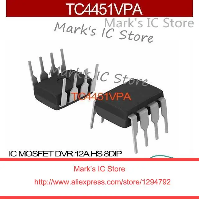 TC4451VPA IC MOSFET DVR 12A HS 8DIP TC4451VP 4451 TC4451 4451V TC445 4451VP|hs dress|hs usb ...