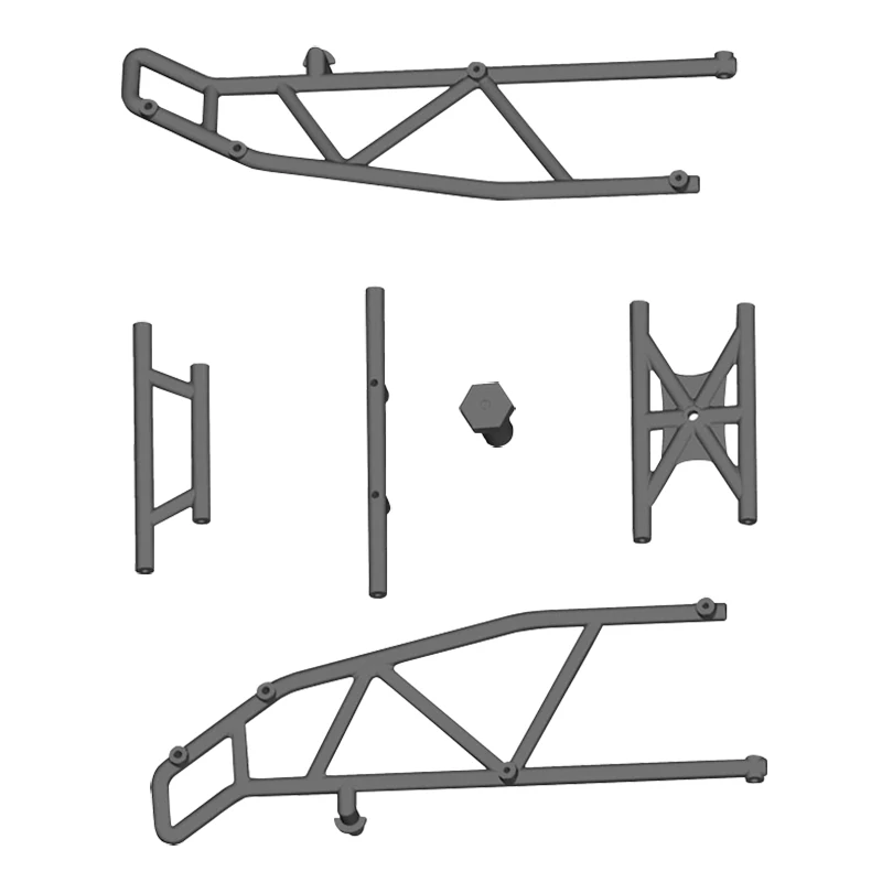 HBX RC car spare parts 1:12 Scale rc truck Rear Rack Assembly apply to ...