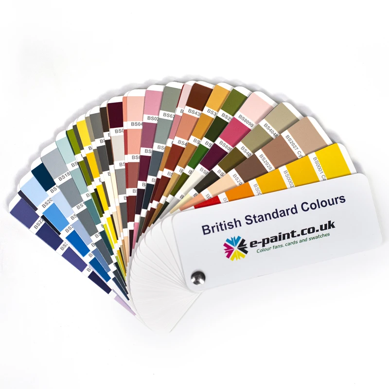 British standard BS381C BS4800 international standard color card ...