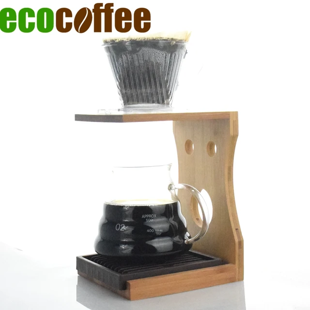 Ecocoffee DIY V60 Plastic Dripper Hot Brewer Heat-resistant Glass ...
