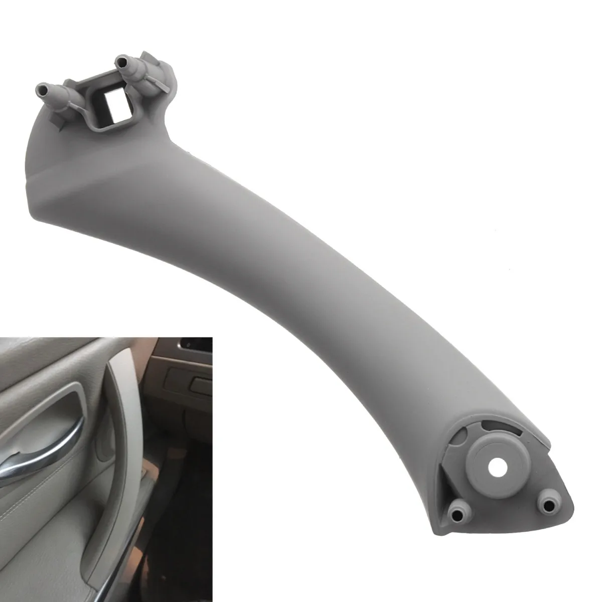 Car Left/Right Plastic Inner Door Panel Handle Pull Trim Interior Door ...