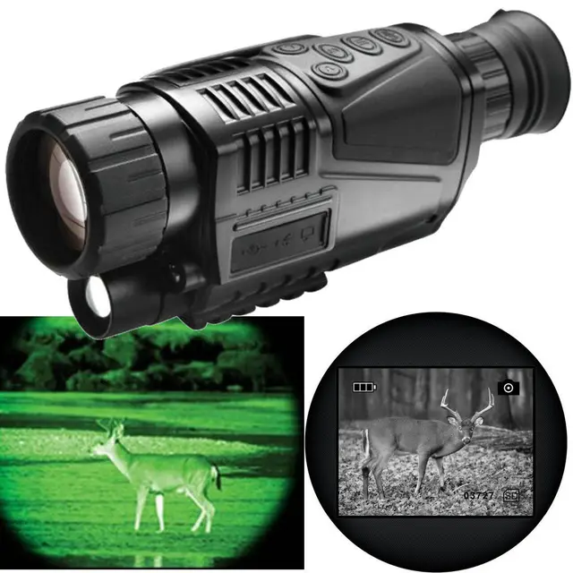 5X40 Tactical Digital IR Infrared Hunting Night Vision Goggles Scope ...