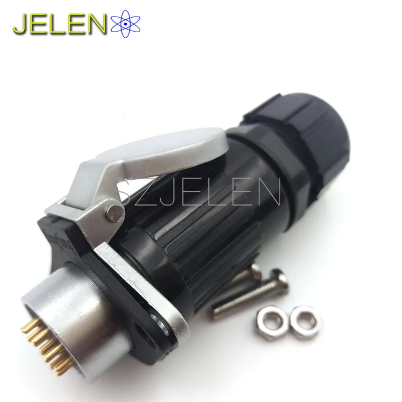 HE20, 12 pin plug (female) , 12 pin socket(male),waterproof 12 pin ...