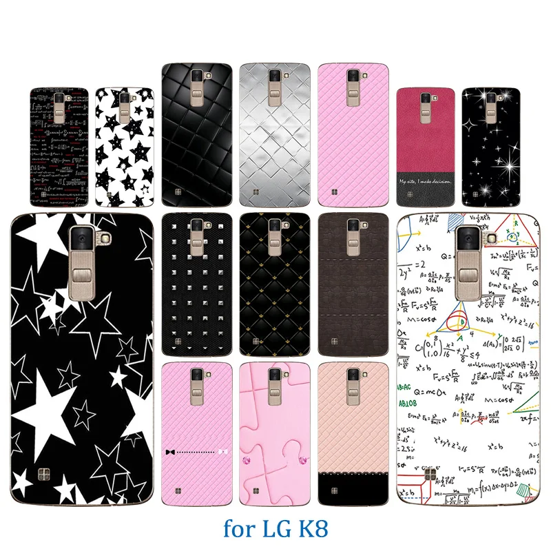 5.0 inch Soft TPU Phone Cases for LG K8 Lte K350 K350E K350N K 8 Back ...