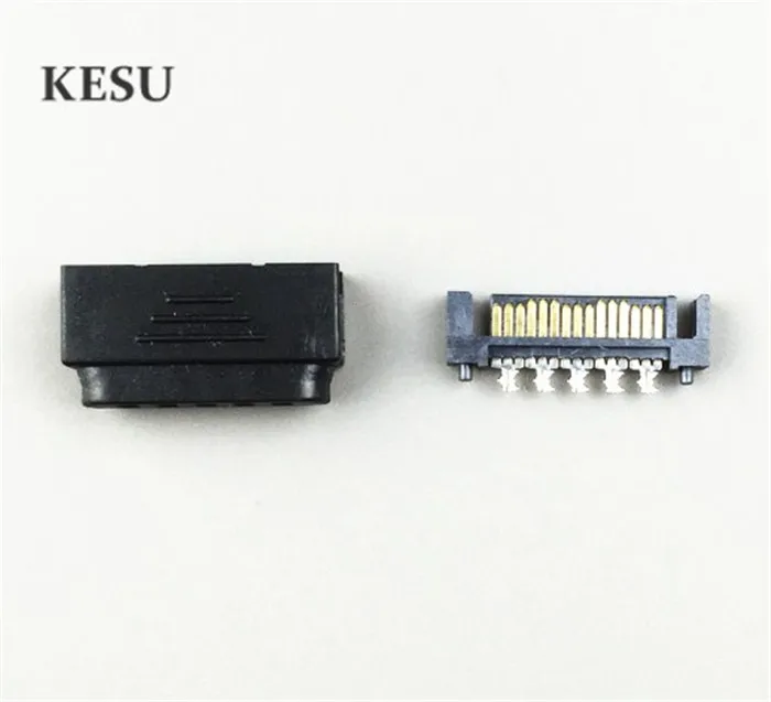 High-quality-Black-SATA-Pierce-SATA-15Pin-15-Pin-Male-Power-Supply ...