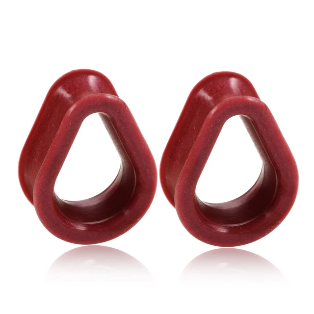 Multi-color Silicone Ear Tunnel Silicone Teardrop Ear Stretcher Plug ...