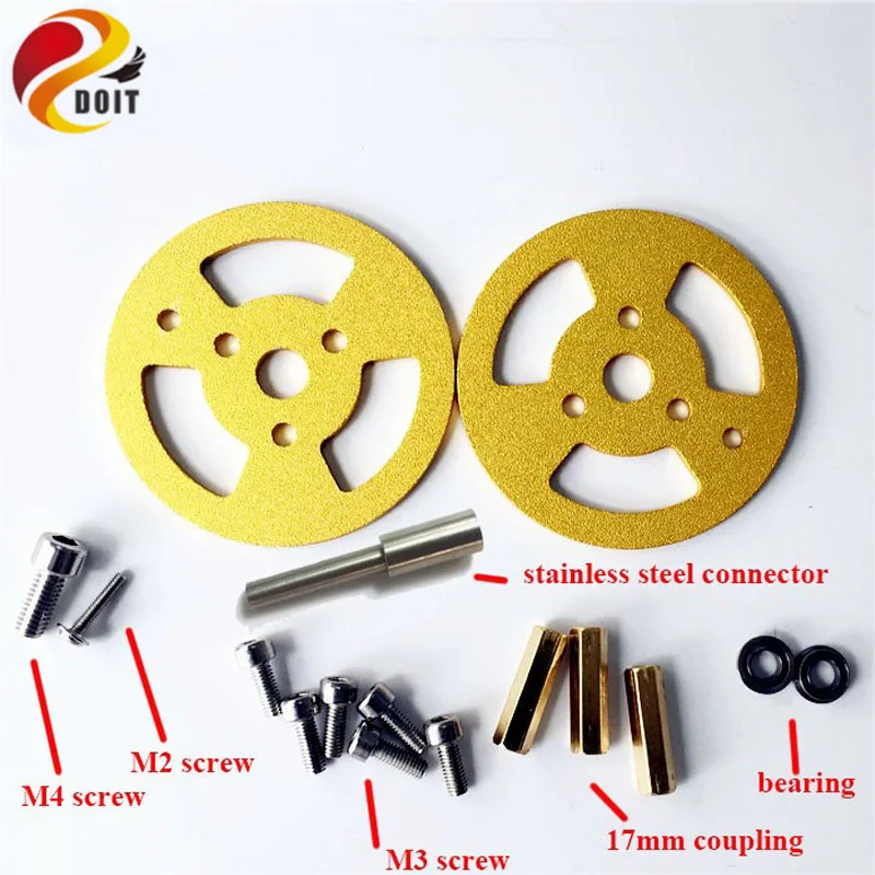 Official DOIT 4pcs/lot Metal Bearing Wheel for Robot Tank Track Car ...