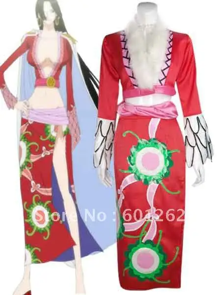 Cosplaydiy One Piece Cosplay Pirate Empress Boa Hancock Satin Cosplay Costume Adult Women