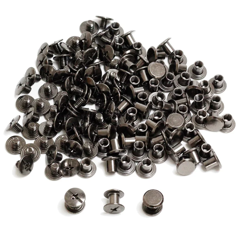 100pcs Chicago Screw Set belt Attachments Clips Holster Belt Loops ...