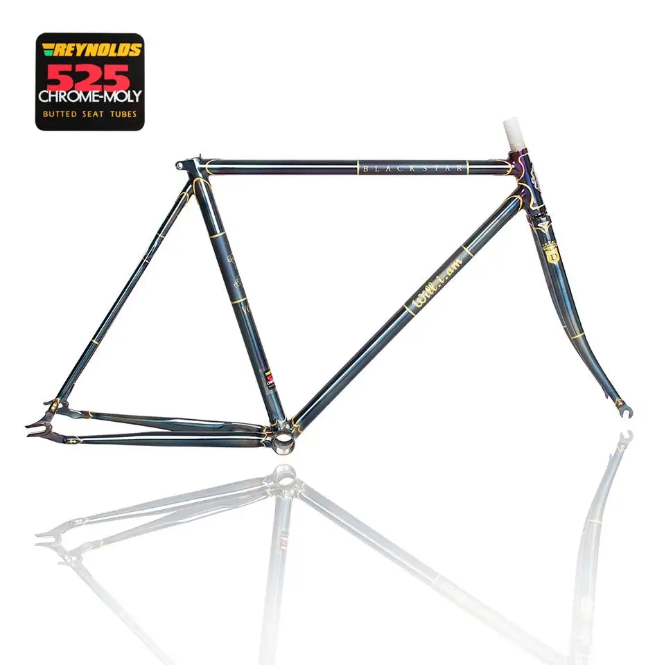 Vintage-Steel-Frame-Fork-Road-Bike-Custom-Frame-Fork-Reynolds-525-725 ...