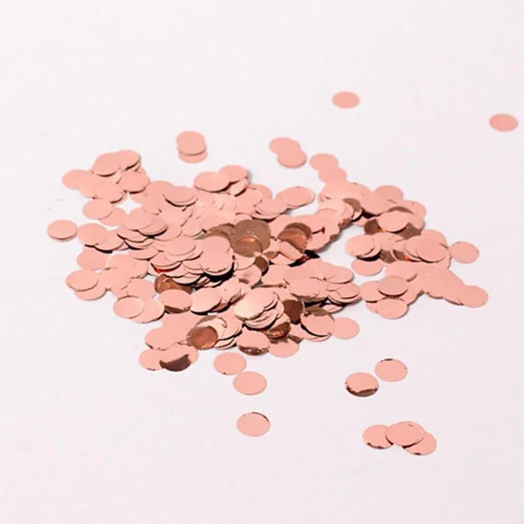 CONFETTIS,blue-2.5cm Confetti--Confettis métalliques en or Rose, 30g ...
