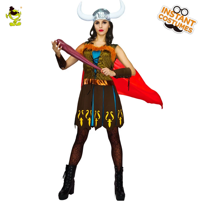 Adult-Women-Viking-Pirates-Costume-Party-Warrior-Cosplay-Halloween ...