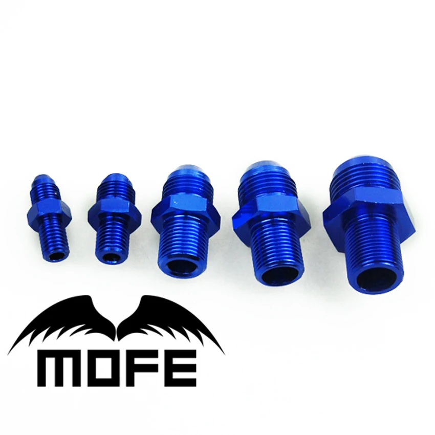 10PCS/LOT AN6 Straight Male Flare to M12X1.5 Metric Aluminum Fuel ...