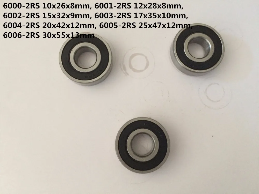 10pcs 6000 2RS 6001 2RS 6002 2RS 6003 2RS 6004 2RS 6005 2RS 6006 2RS ...