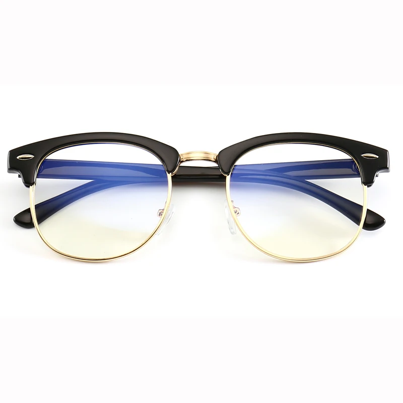 Компьютерные очки, женские ретро очки, оправа очков. Полукруглая оправа ...