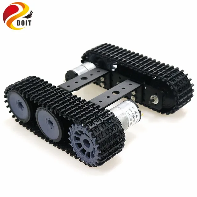 Mini TP100 Aluminum Alloy Tank Robot Chassis Caterpillar Platform With ...
