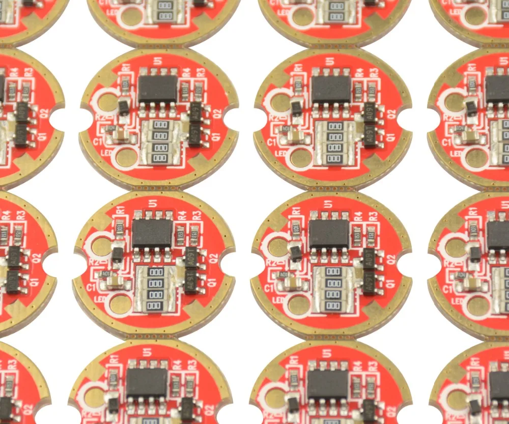 21mm LED flashlight driver Circuit Board 3.7V 4.2V 3A current for MCE ...