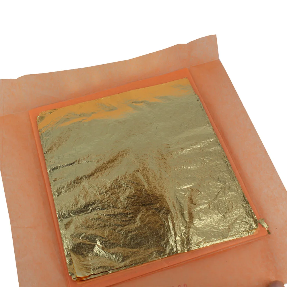 Imitation Gold Leaf without interpaper copper leaf 16 x16 cm 10000 ...