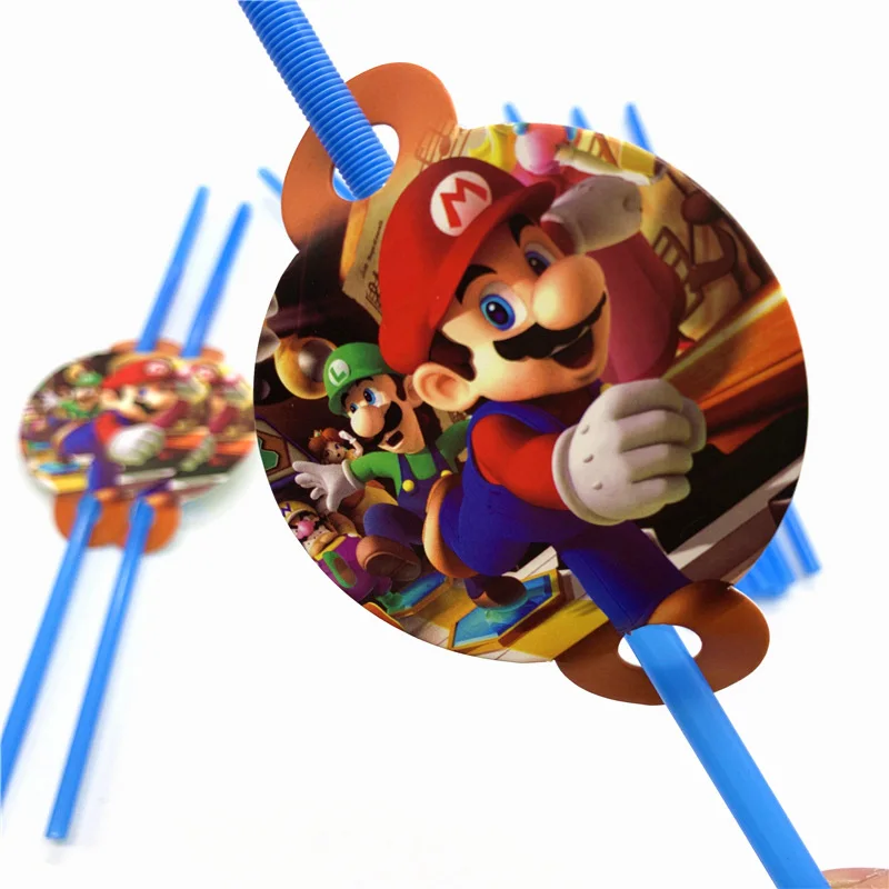 Cartoon Super Mario Theme Disposable Kids Favor Birthday Party ...