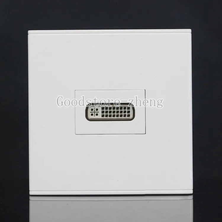 Wall Face Plate 24+4 Pin Dvi Dvi-i Coupler Female To Female Outlet ...