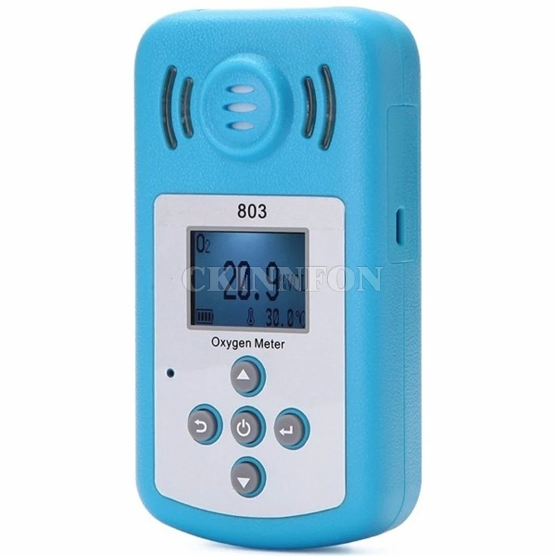 Dhl 5pcs 803 Pro Mini Lcd Oxygen Meter Portable Oxygen O2 Concentration Detector Gas Analyzer