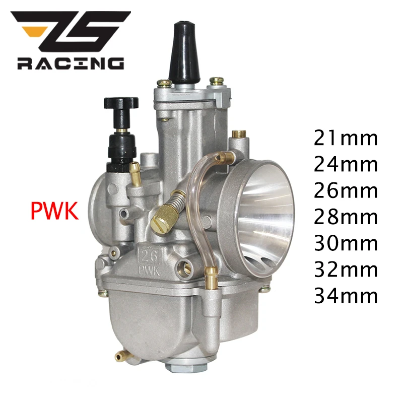 ZS Racing 21 24 26 28 30 32 34mm Motorcycle PWK Carburetor Carburador with Power Jet For Mikuni ...