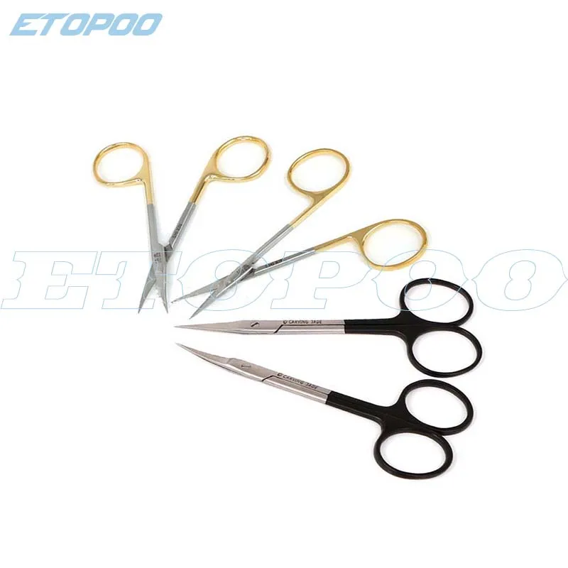 9.5cm Bend Head Ordinary Cheap Medical Surgical Eye Scissors Beauty ...