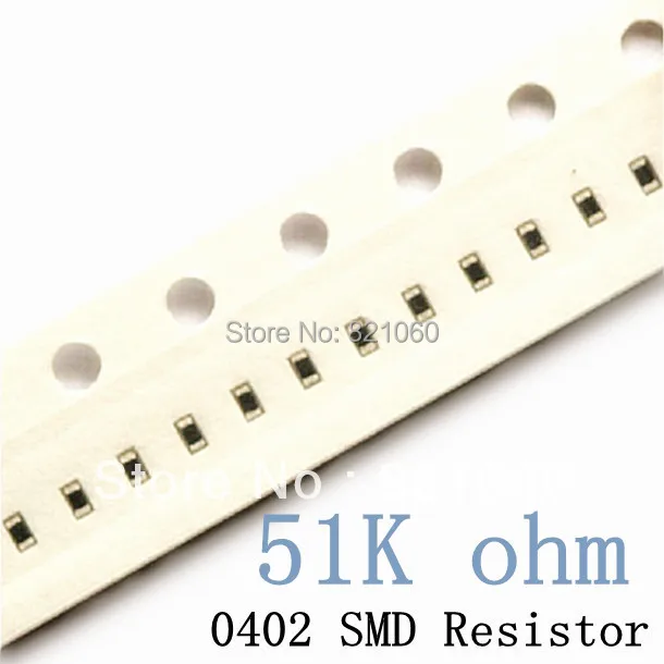 0402 51k Ohm 5% Resistor 1005 513 Chip Resistor (1000pcs) - Resistors ...