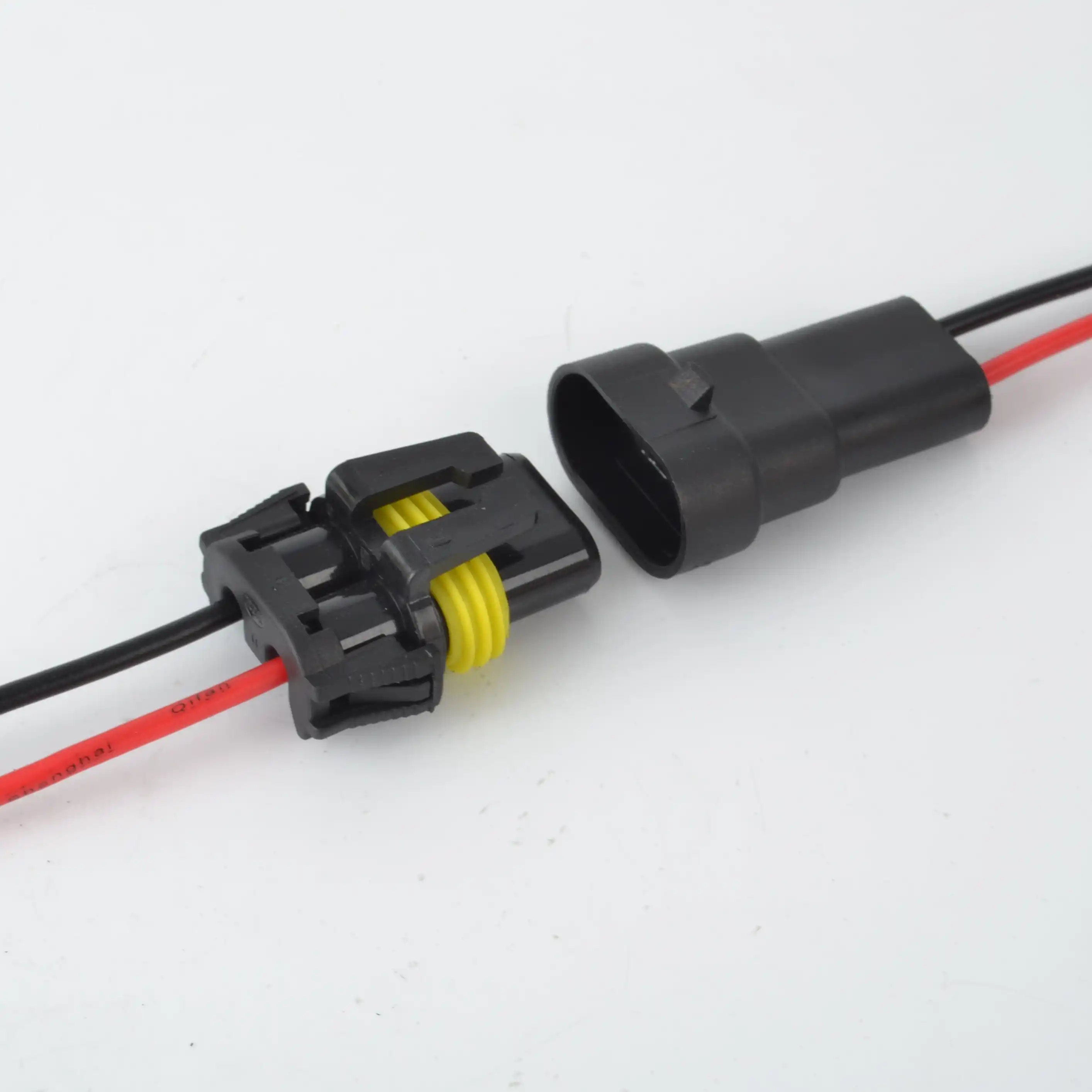 H11 9005 2 Pin Way auto connector Female Male Waterproof Electrical ...