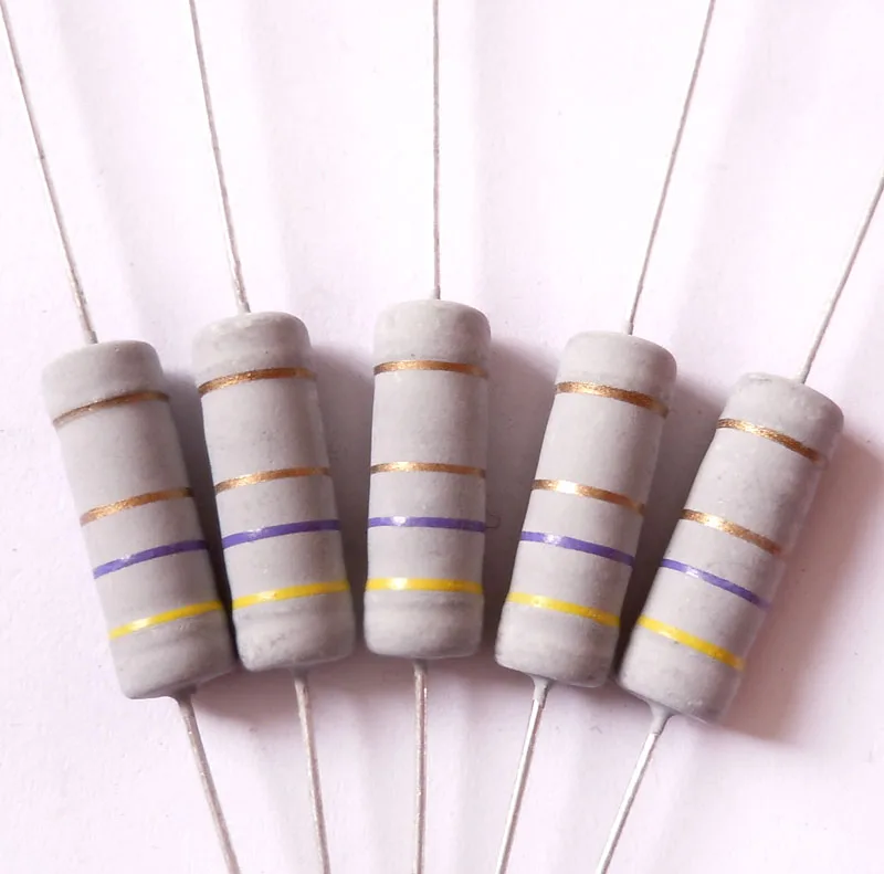 3w-4-7-ohm-4R7-ohm-100-Original-New-Fixed-Resistor-Metal-Oxide-Film ...