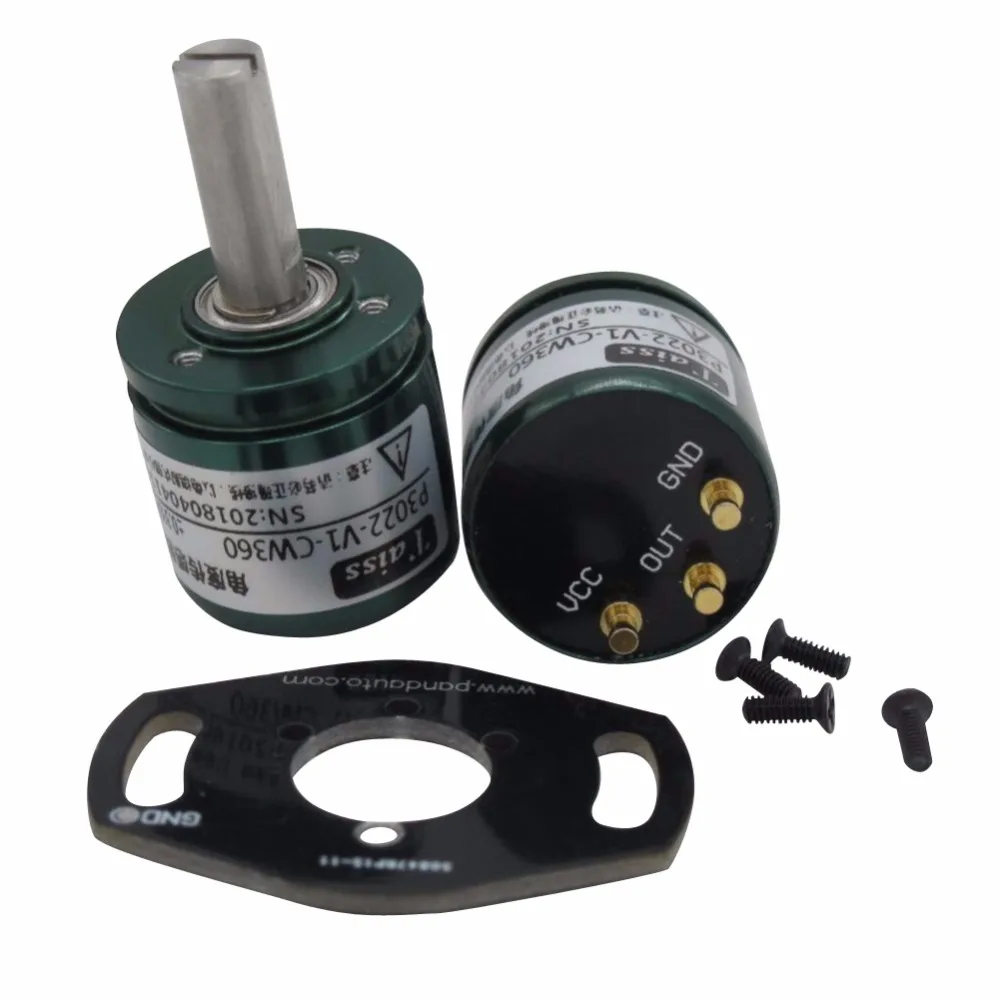 Dc 5v Hall Angle Sensor Switch Non Contact Industrial 0 360 Degree Rotation Angular Displacement 