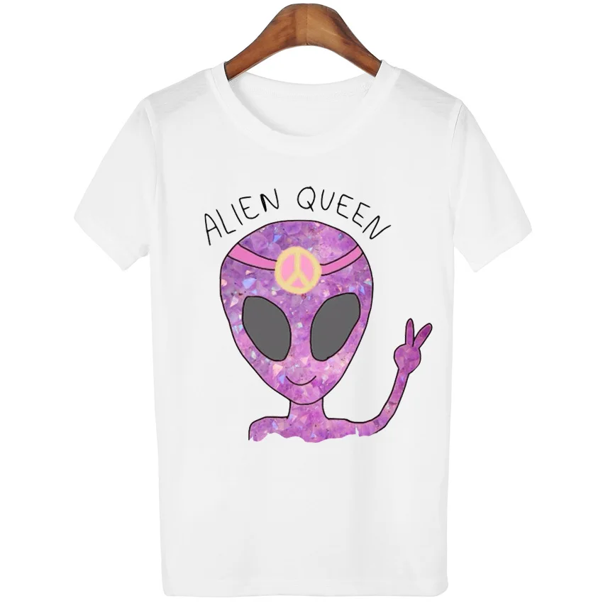 Fancy Fashion New 2016 21 Colors Alien t shirt women Harajuku Blusa ...