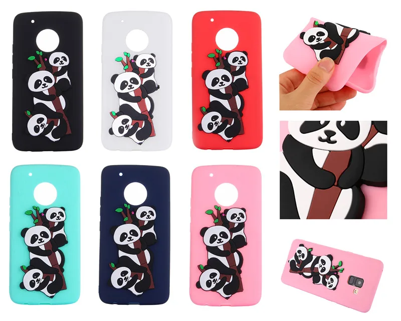 New Phone Case For Motorola MOTO G5 Cases 3D Cute Cartoon Panda TPU ...
