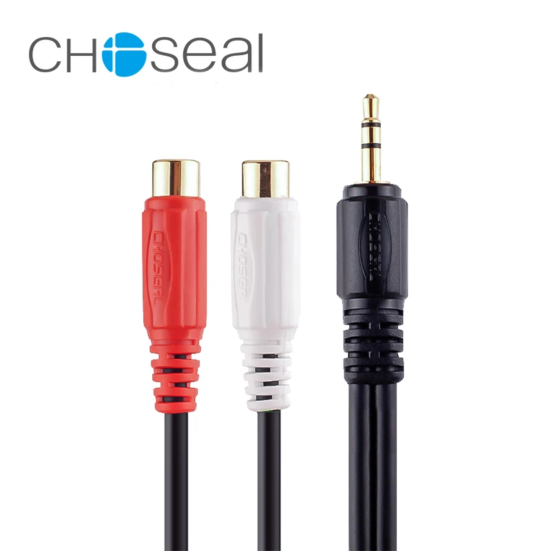 Choseal 30th aniversario QS3006 3,5 MM Jack a 2 RCA Cable de Audio ...