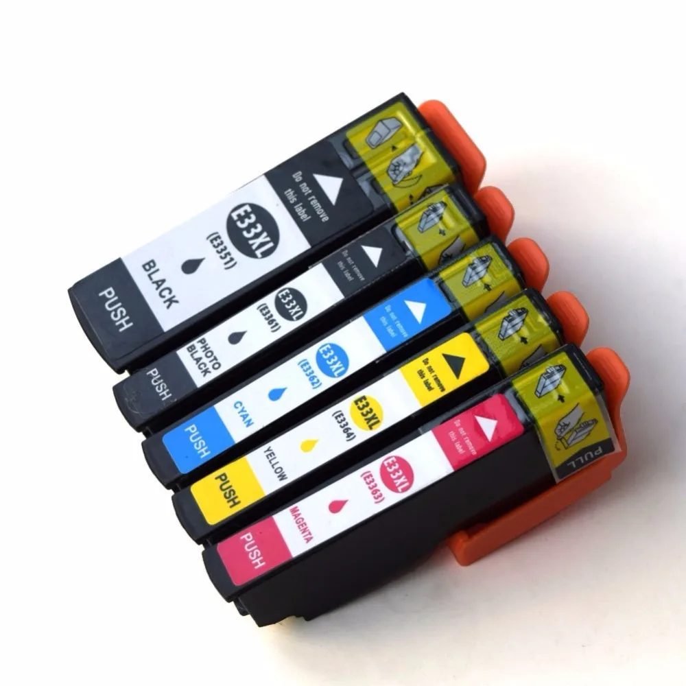 5x Compatible 33XL T3351 T3361 T3364 Ink Cartridges for Epson XP 530 XP ...