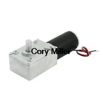 DC 24V 8000RPM 80RPM Rotary Speed Reduce High Torque Worm Gear Motor ...