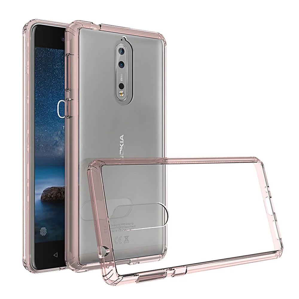 Ultra Thin Transparent Clear Case TPU Bumper & Hard Acrylic PC Back ...