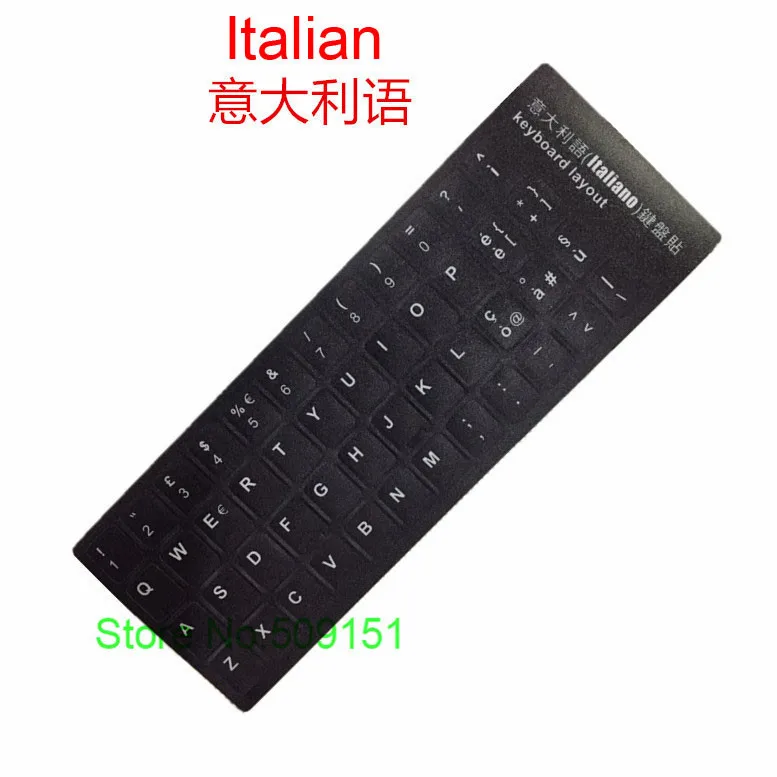 50 PCS Italian Letters Alphabet Learning Keyboard Layout Sticker For ...