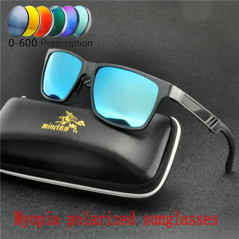 Buy Polarized Mens Myopia Aluminum Magnesium Sunglasses Block Glare Driving