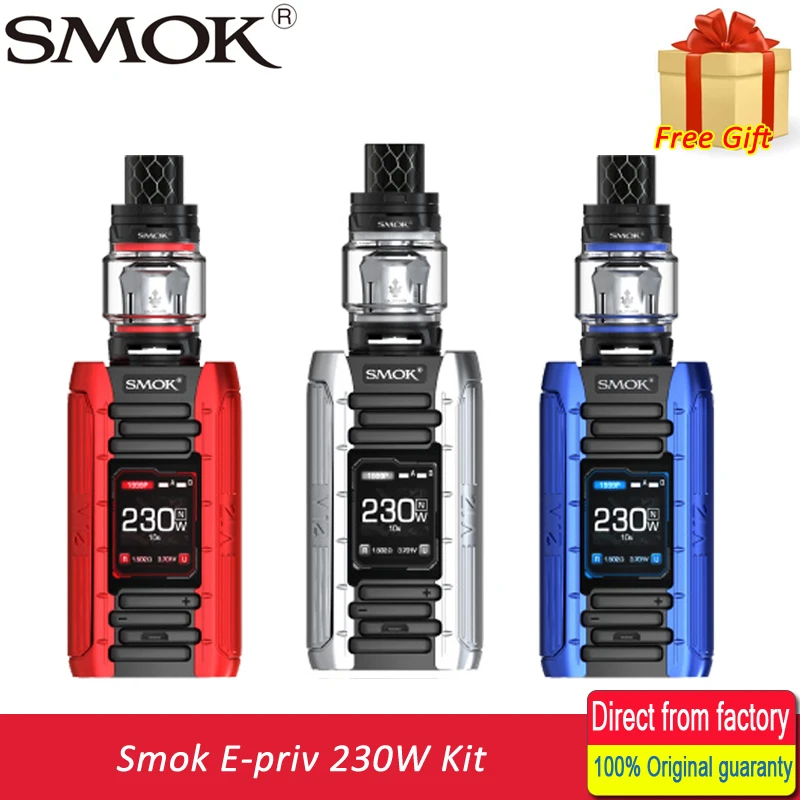 Original SMOK E priv 230W with 8ML TFV12 Prince Tank Smok E PRIV box ...