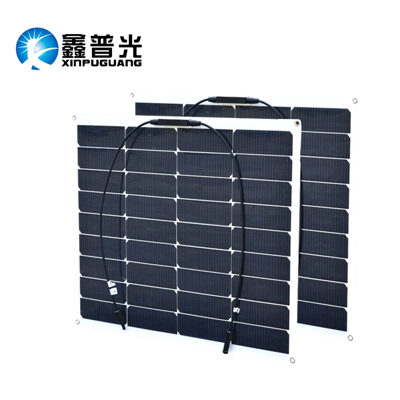New ultra efficient flexible 2 PCS 50w 12v solar panels for generation ...