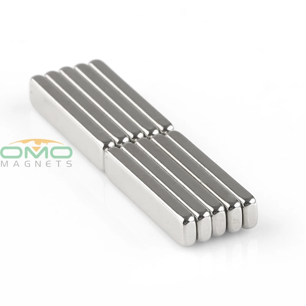 OMO Magnetics Lots 10 x Super Strong Block Cuboid Magnets 20 x 4 x 2 mm ...