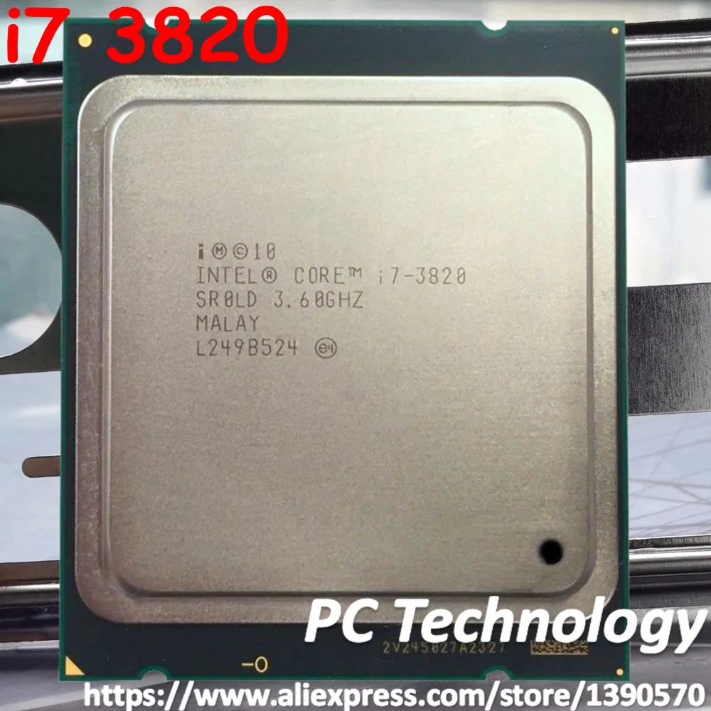 Original Intel Core i7 3820 processor i7-3820 Desktop CPU Quad-Cores 3 ...