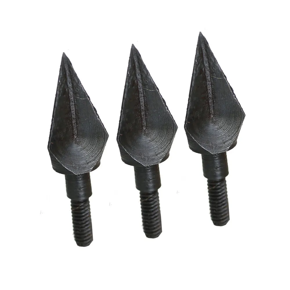 6/12 pcs Crossbow Arrow Broadhead Tip Point 125 Grain Steel for DIY Bow ...
