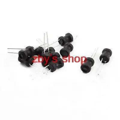 10 X 1mh 350ma 6x8mm 10% Ferrite Core Shielded Radial Lead Inductor ...