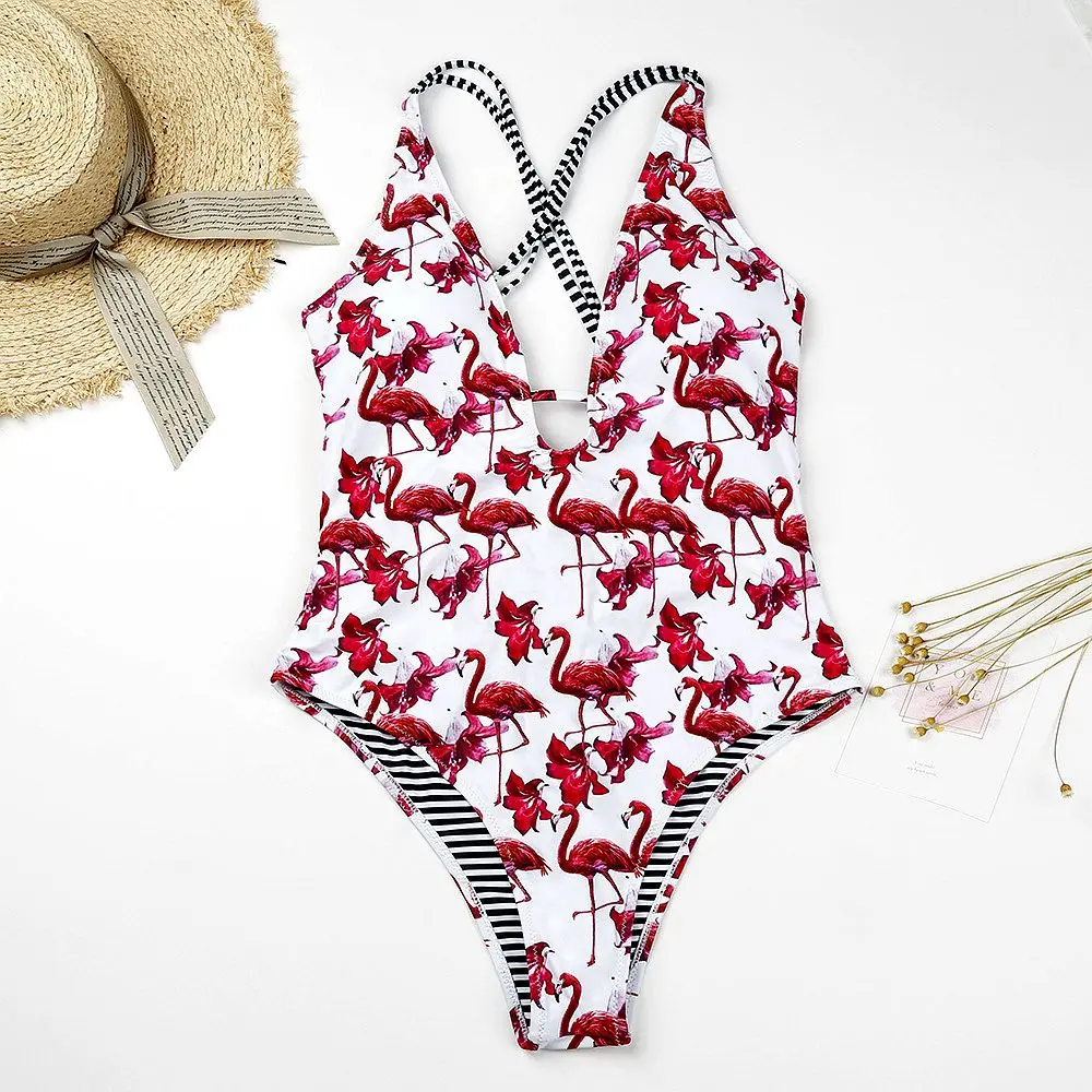 Phaixoneible One Piece Swimsuit Sexy Bathing Suit Women Swimwear Padded Monokini Lady Beachwear