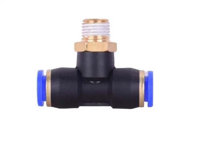 Conectores en T neumáticos de 10 piezas, rosca macho de 1/4 ", 8mm ...